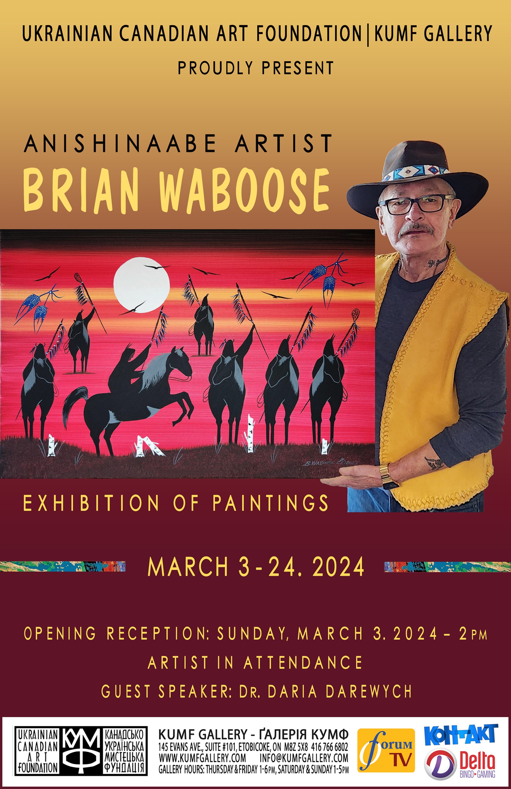UCC Toronto - EXHIBITION OF PAINTINGS BY ANISHINAABE ARTIST BRIAN WABOOSE