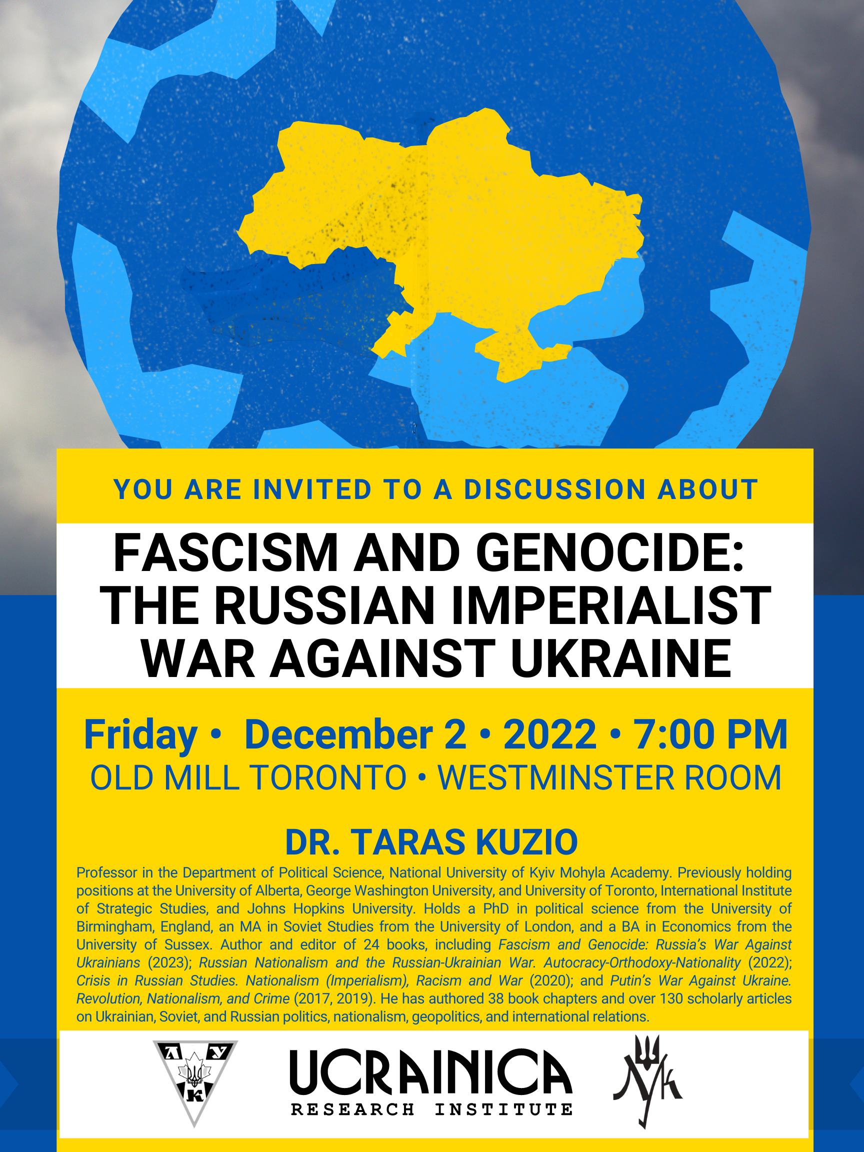 UCC Toronto - Dr. Taras Kuzio: Fascism and Genocide: The Russian ...