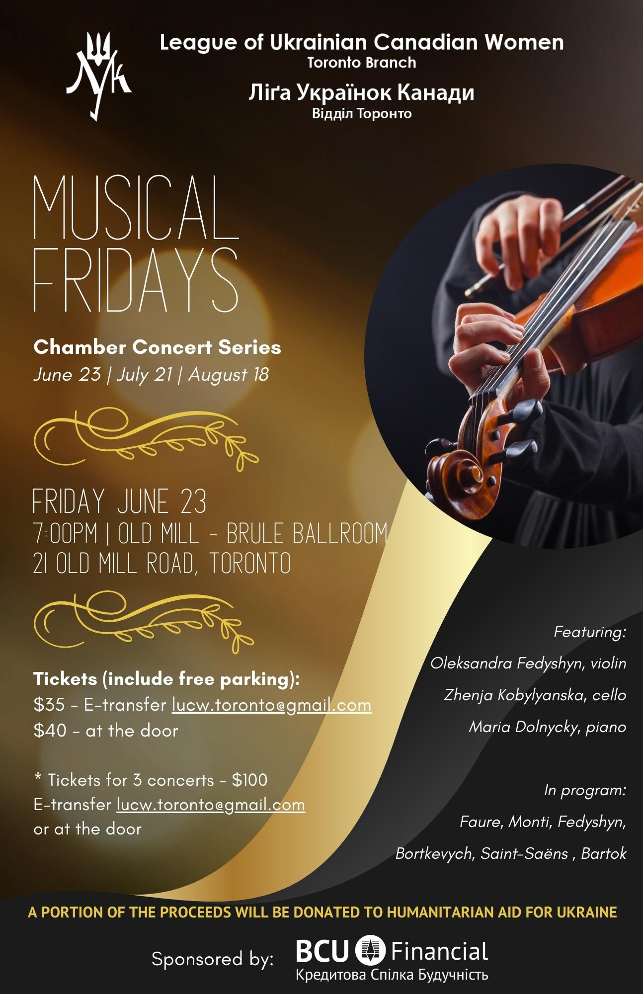 UCC Toronto - Musical Fridays: Chamber Concert Series