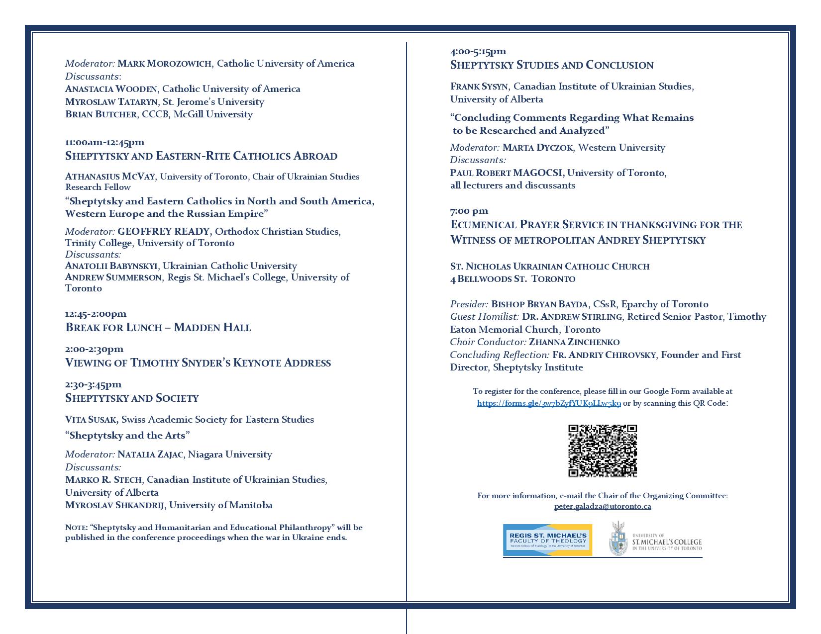 UCC Toronto - International Conference Marking the 80th Anniversary of ...