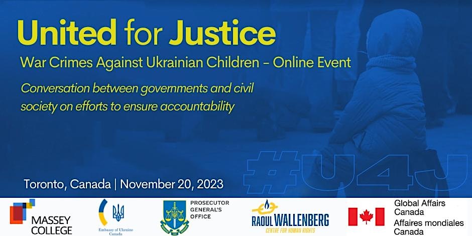 UCC Toronto - United for Justice Conference: War Crimes against ...